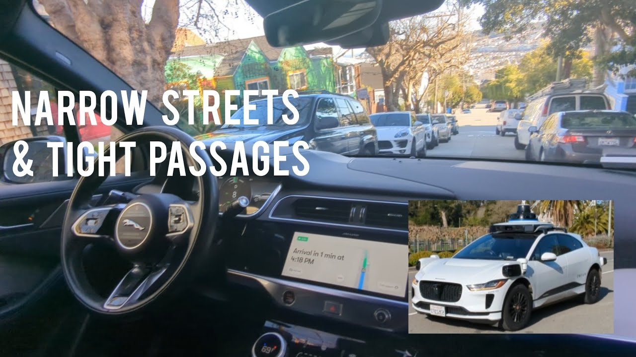 Fully autonomous Waymo: Narrow streets & tight passages in San ...