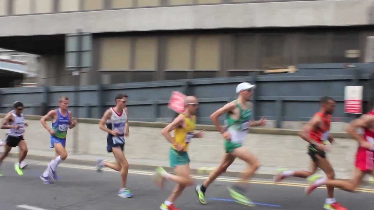 London Olympics 2012 Mens Marathon Spectators View - YouTube