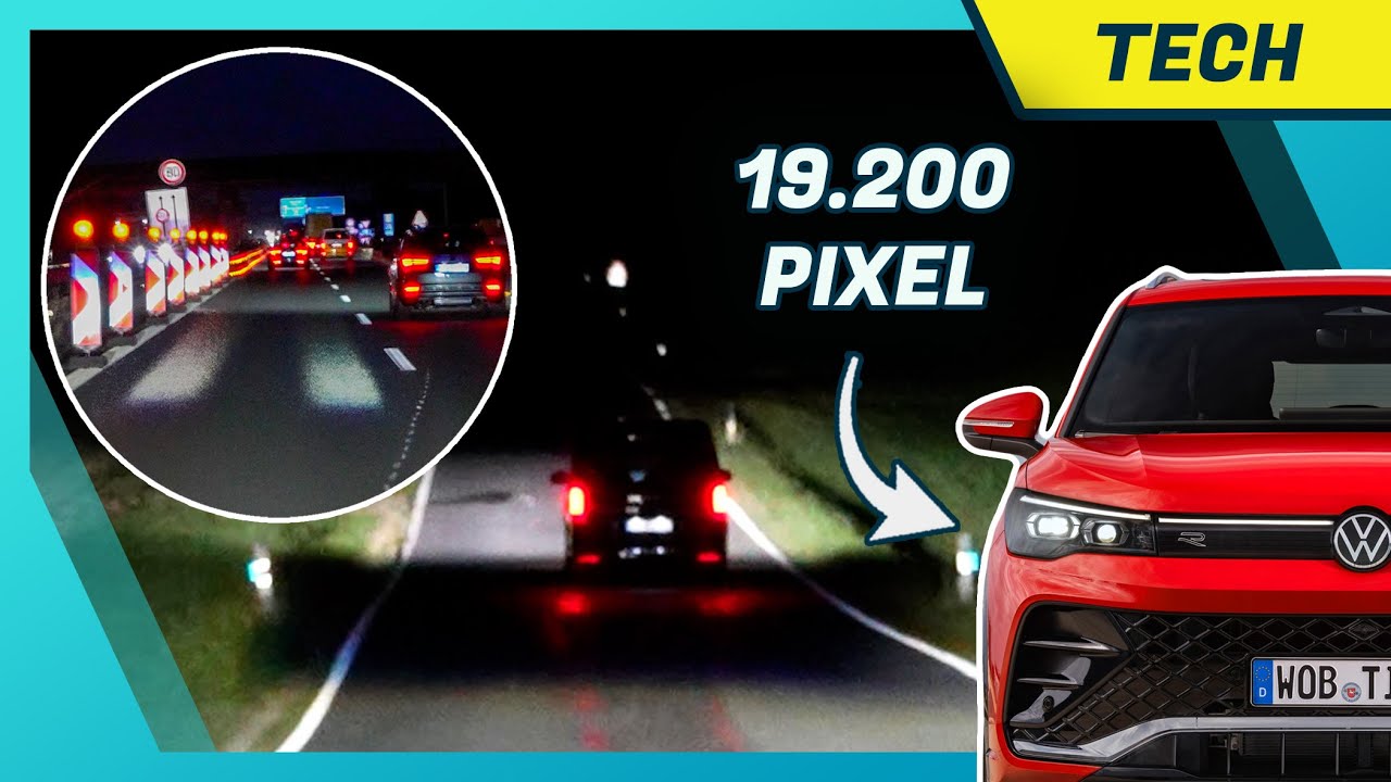 HD-Matrix LED Scheinwerfer im VW Tiguan: Nachtfahrt , Unterschiede LED ...