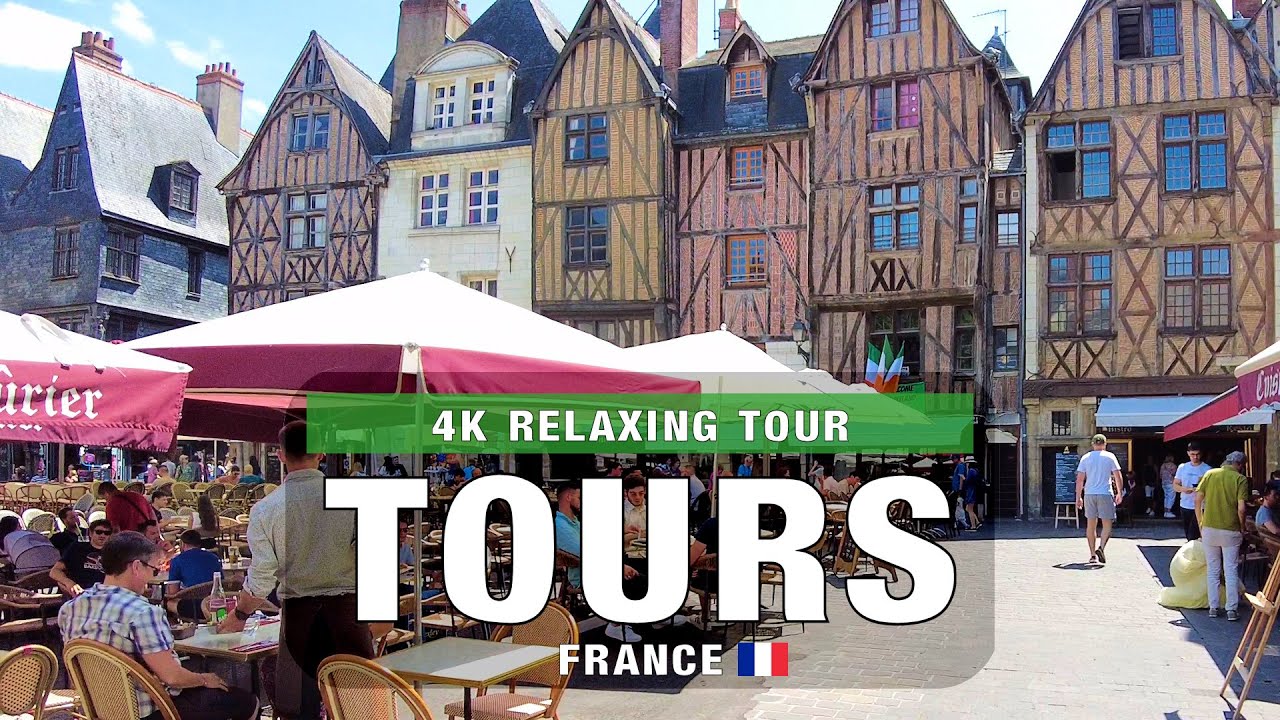 Tours France | Walking Tour City Walk | 4K 60fps - YouTube