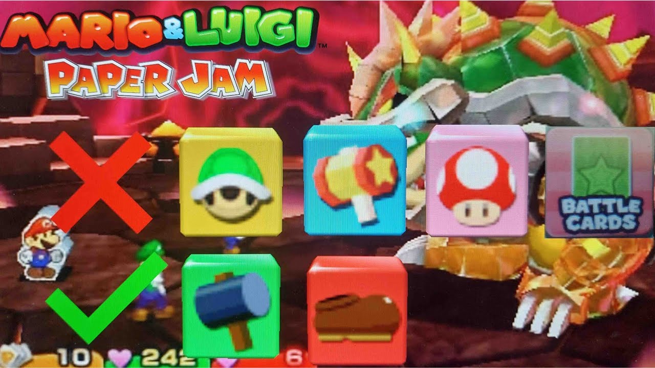 Mario & Luigi: Paper Jam - Shiny RoboBowser Final Boss Battle with Jump ...
