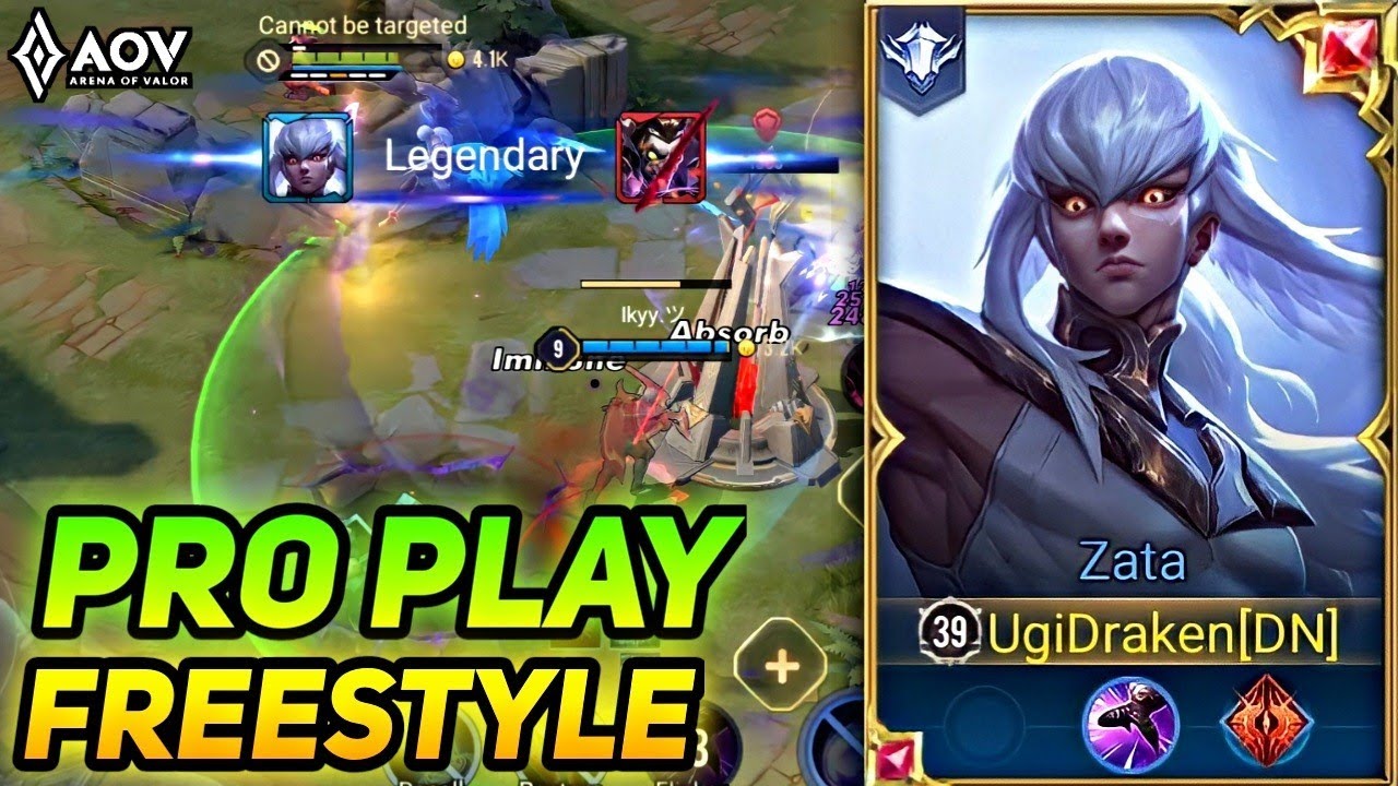 AoV : ZATA GAMEPLAY | PRO PLAY FREESTYLE - ARENA OF VALOR - YouTube