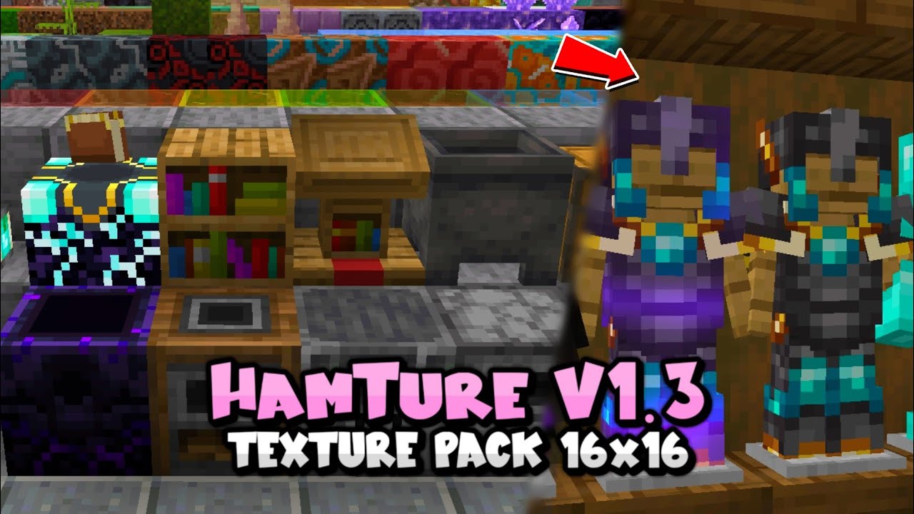 Showcase Texture Pack Terkeren!! Texture Pack 16x16 Untuk Mcpe 1.19 ...