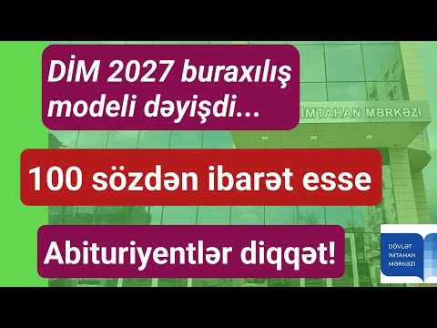 DİM YENİ MODEL İNGİLİS DİLİ/ 2027 DİM YENİ SİSTEM 100 sözdən ibaret esse