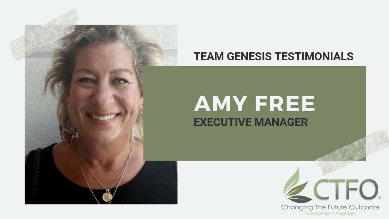 CTFO Team Genesis Testimonial - Amy Free - YouTube