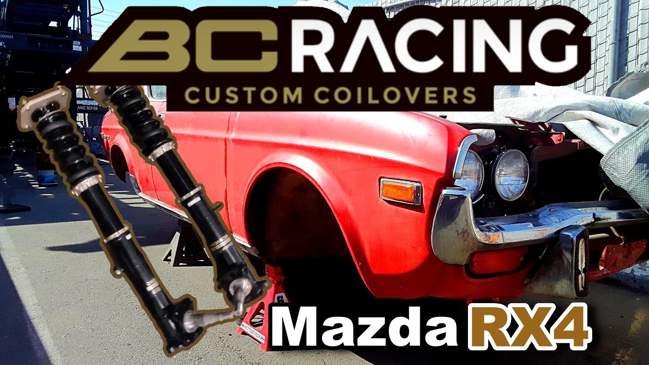 BC Racing Coilovers- Mazda RX4 Rotary - YouTube