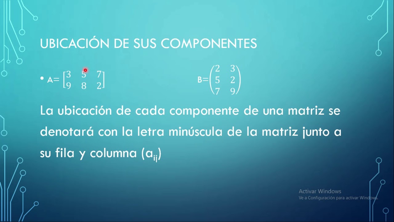 Matrices (Introducción) - YouTube