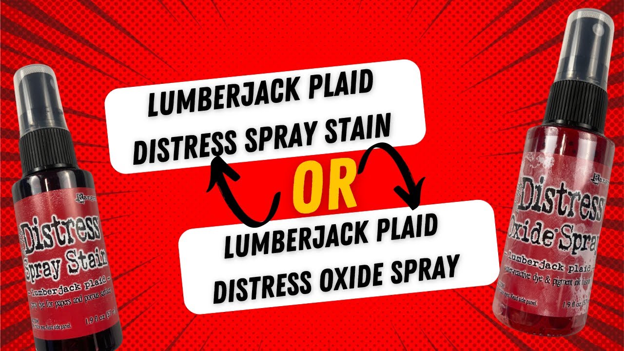 Lumberjack Plaid Distress Spray Stain or Oxide Spray Review - YouTube
