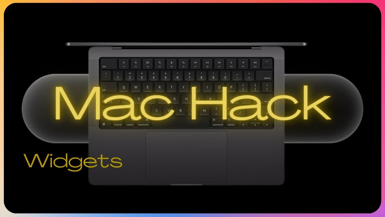 Mac Hack | Place Widgets on Home Screen | #apple #macbook #tech - YouTube