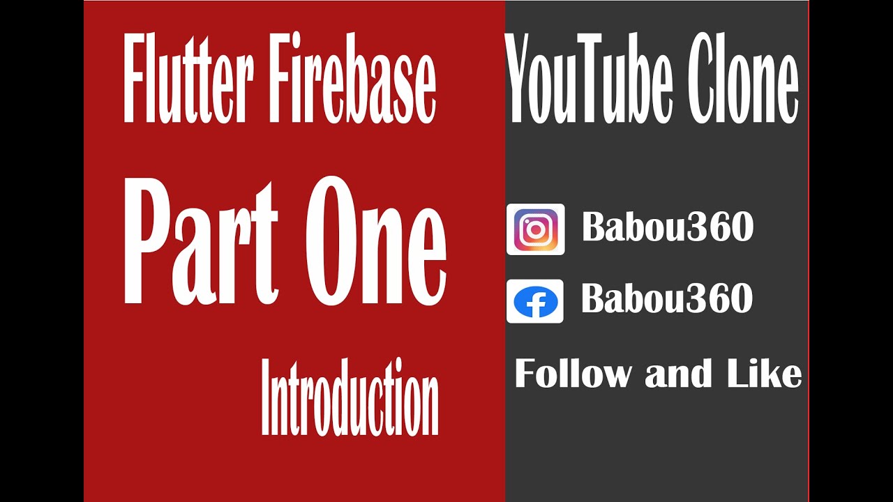 Flutter Firebase Youtube Clone Part One Introduction Youtube