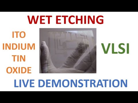 Wet Etching of ITO/FTO coated glass - YouTube