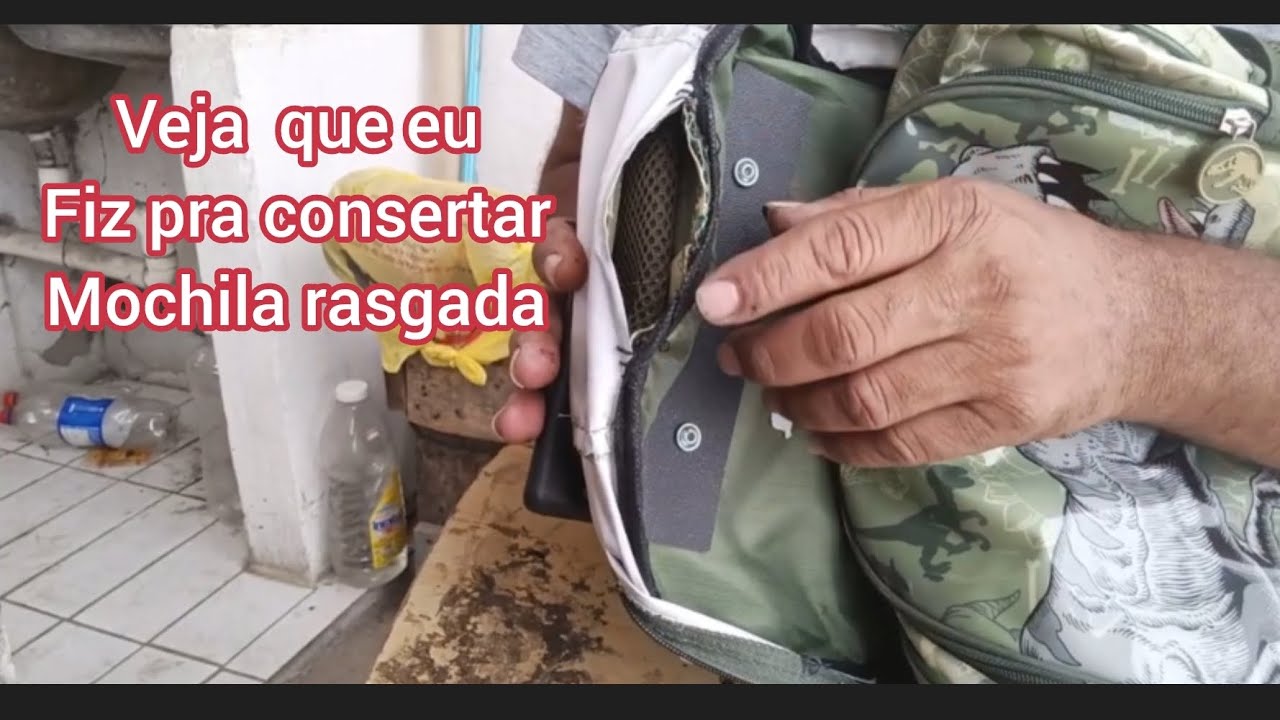 como consertar mochila rasgada - YouTube
