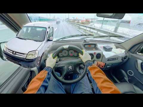 2008 Peugeot Partner I Rest 1.6 HDi (~160 hp) - French diesel commercial vehicle POV Test Drive