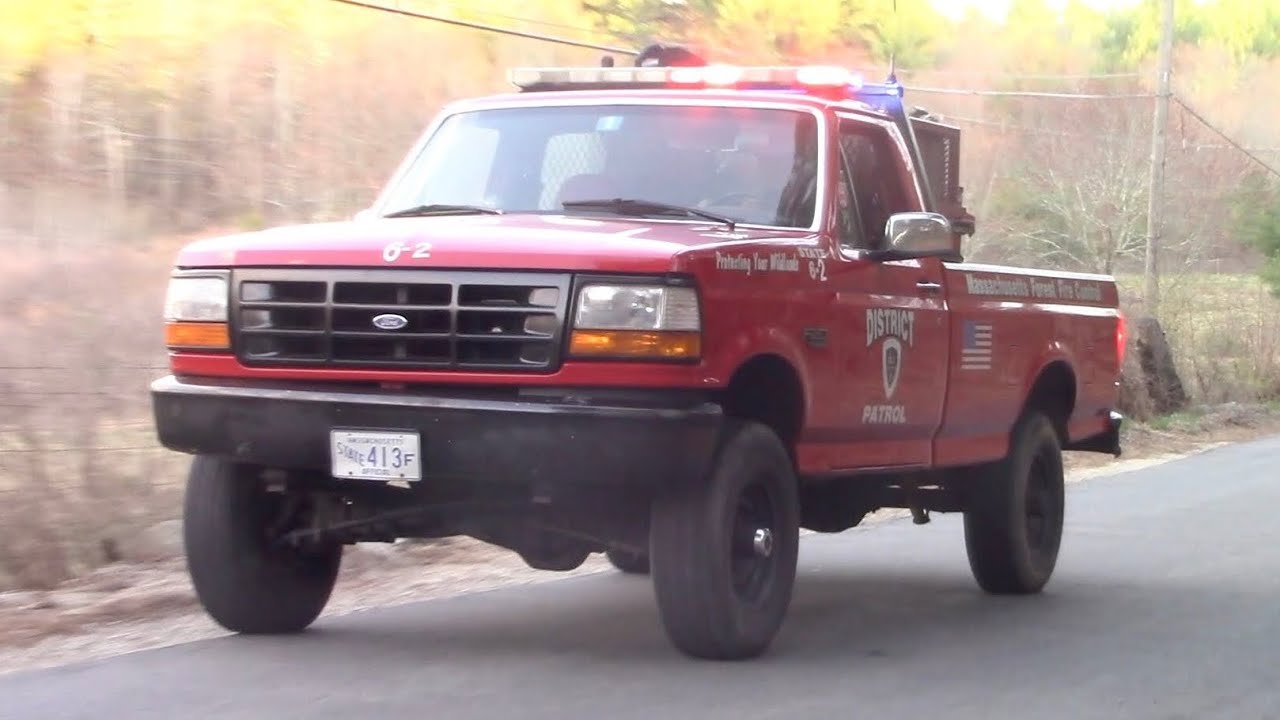 MA DCR Forest Fire Control Patrol 6-2 Responding - YouTube