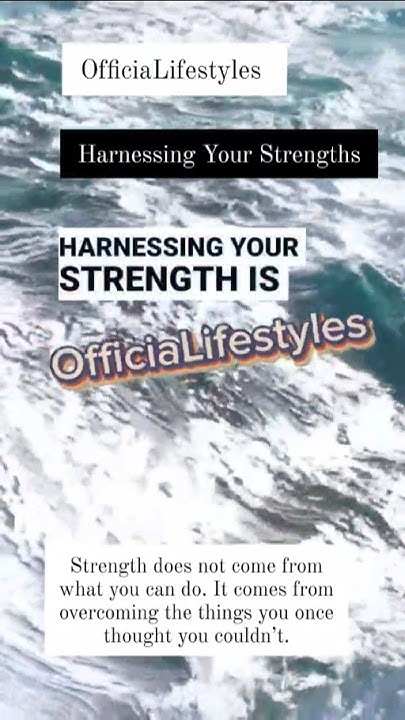 Harnessing Your Strengths. #HarnessYourStrengths #life #Resilience # ...