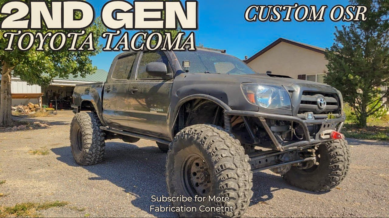 Toyota Tacoma Custom Outboard Shock Relocation - YouTube