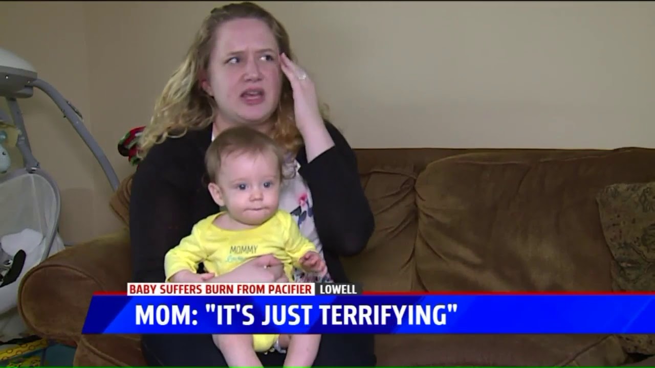 20180725054 Mom Shares Warning After Pacifier Burns Infant's Face - YouTube