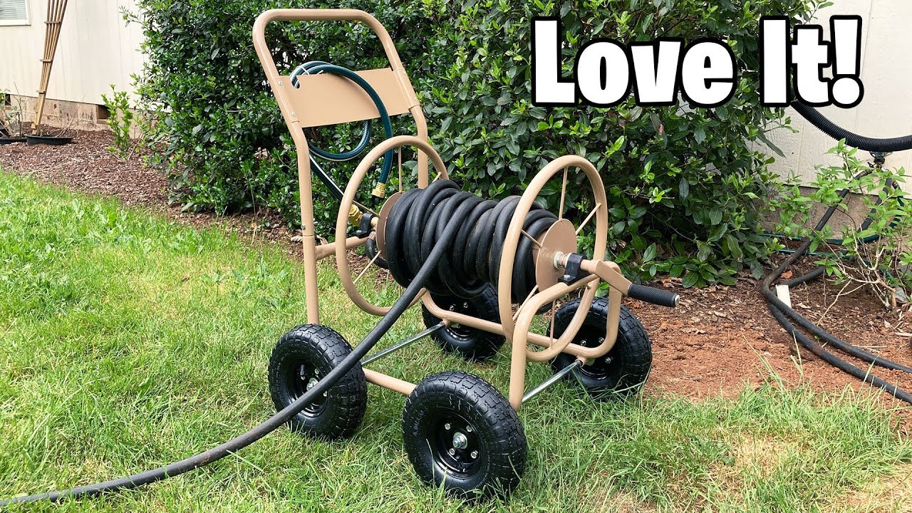 We Really Love This Garden Hose Cart - YouTube