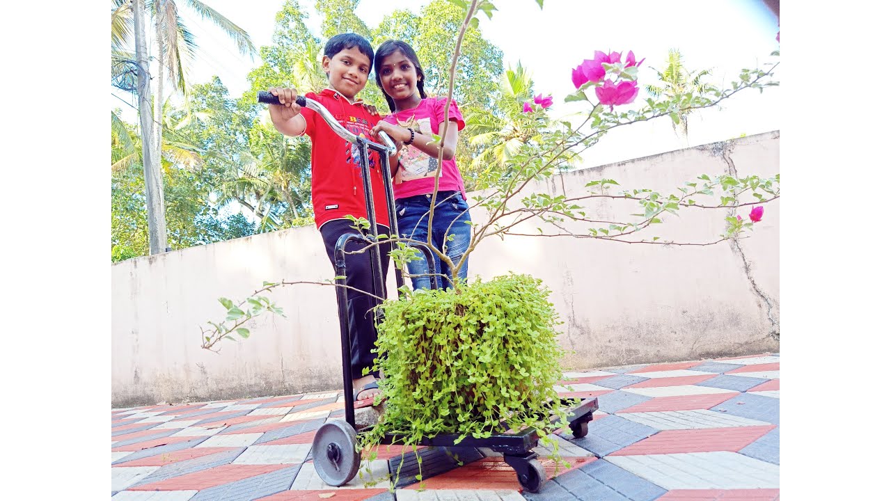 Homemade Garden Trolley from Scrap Metal - YouTube