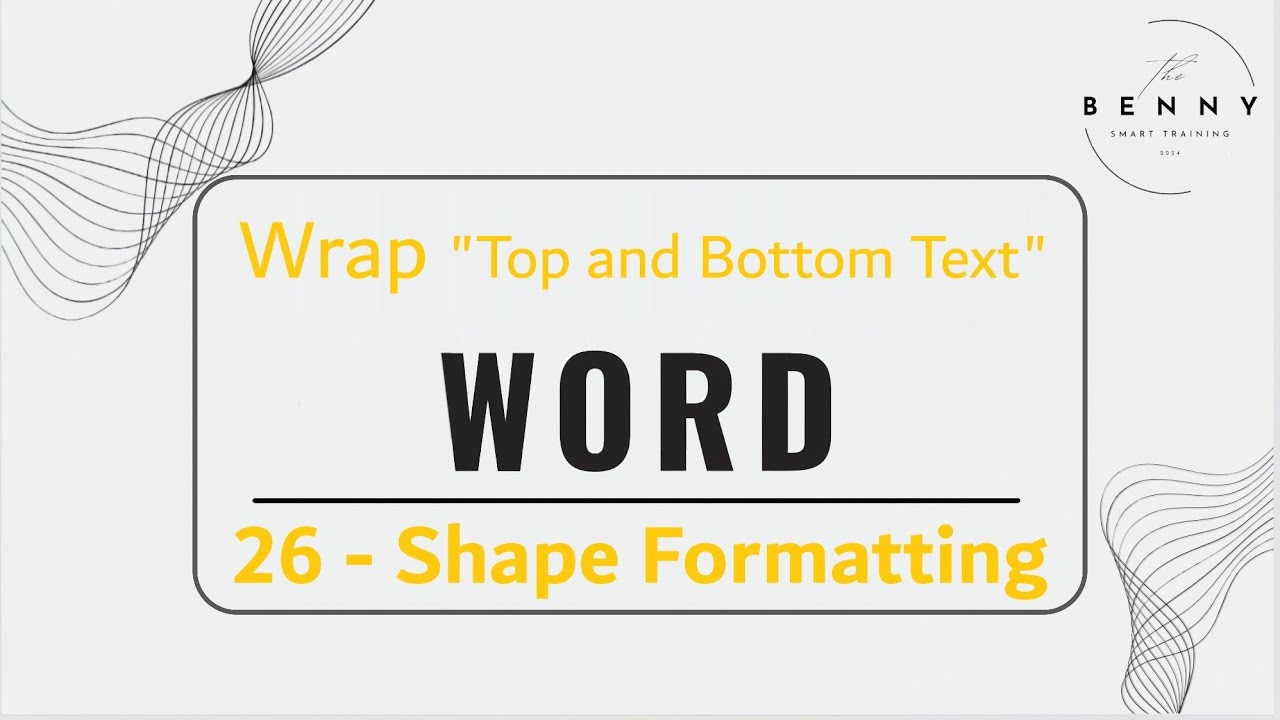 Word Tutorial: Wrap Top and Bottom Text (آموزش ورد) #wordtutorial ...