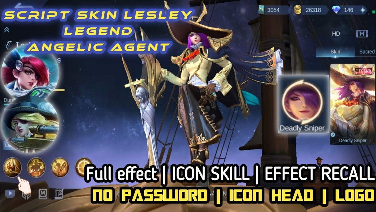 NEW UPDATE SKIN LESLEY LEGEND PATCH TERBARU NO PASSWORD - YouTube