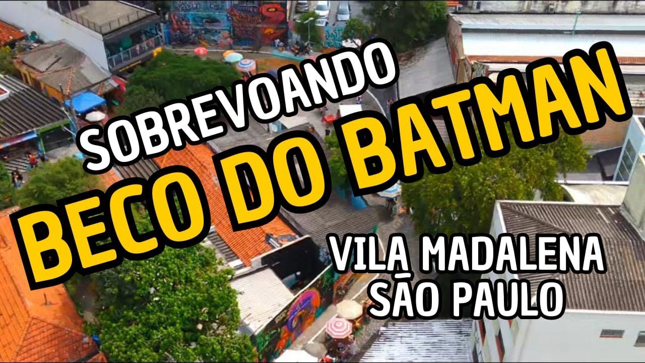 Sobrevoando o beco do Batman na vila Madalena São Paulo - YouTube