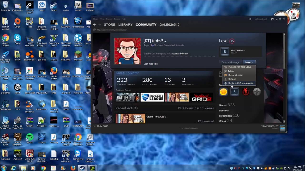 how to block/unblock friends on steam - YouTube