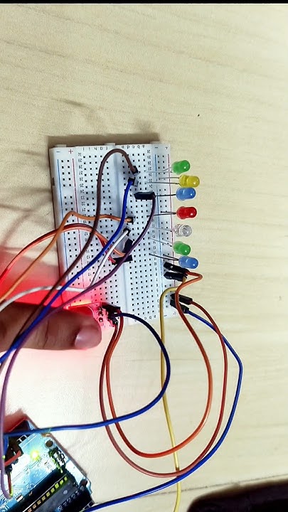 Touch Based Led Dancing 馃槣 Ledchaser Viral Ytshorts Arduinoproject Subscribe