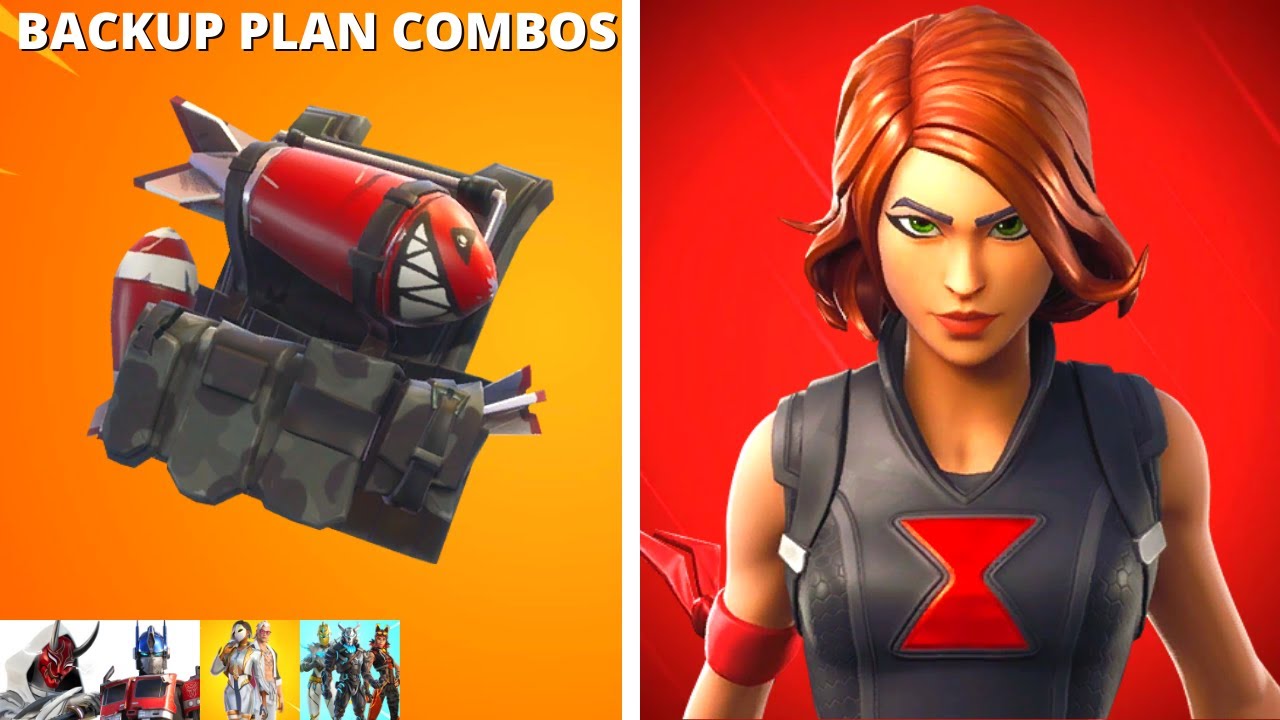 BACKUP PLAN Back Bling COMBOS (Fortnite Battle Royale) - YouTube