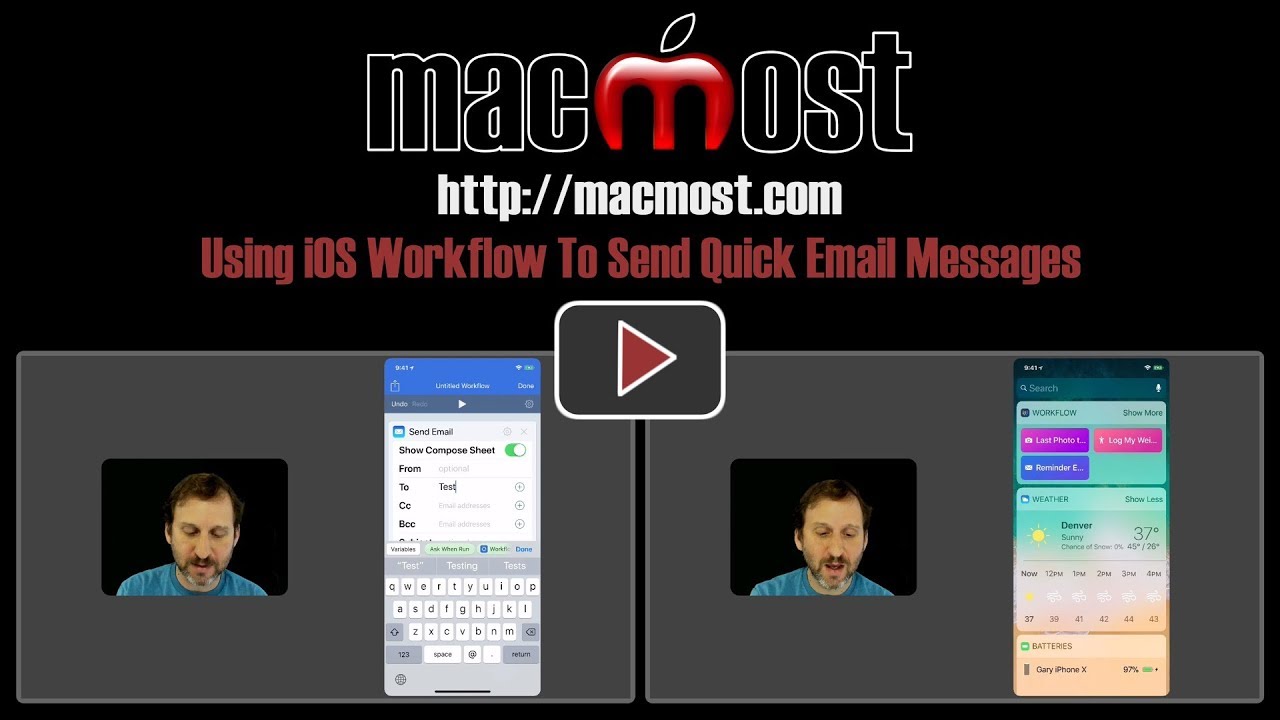Using iOS Workflow To Send Quick Email Messages (#1612) - YouTube