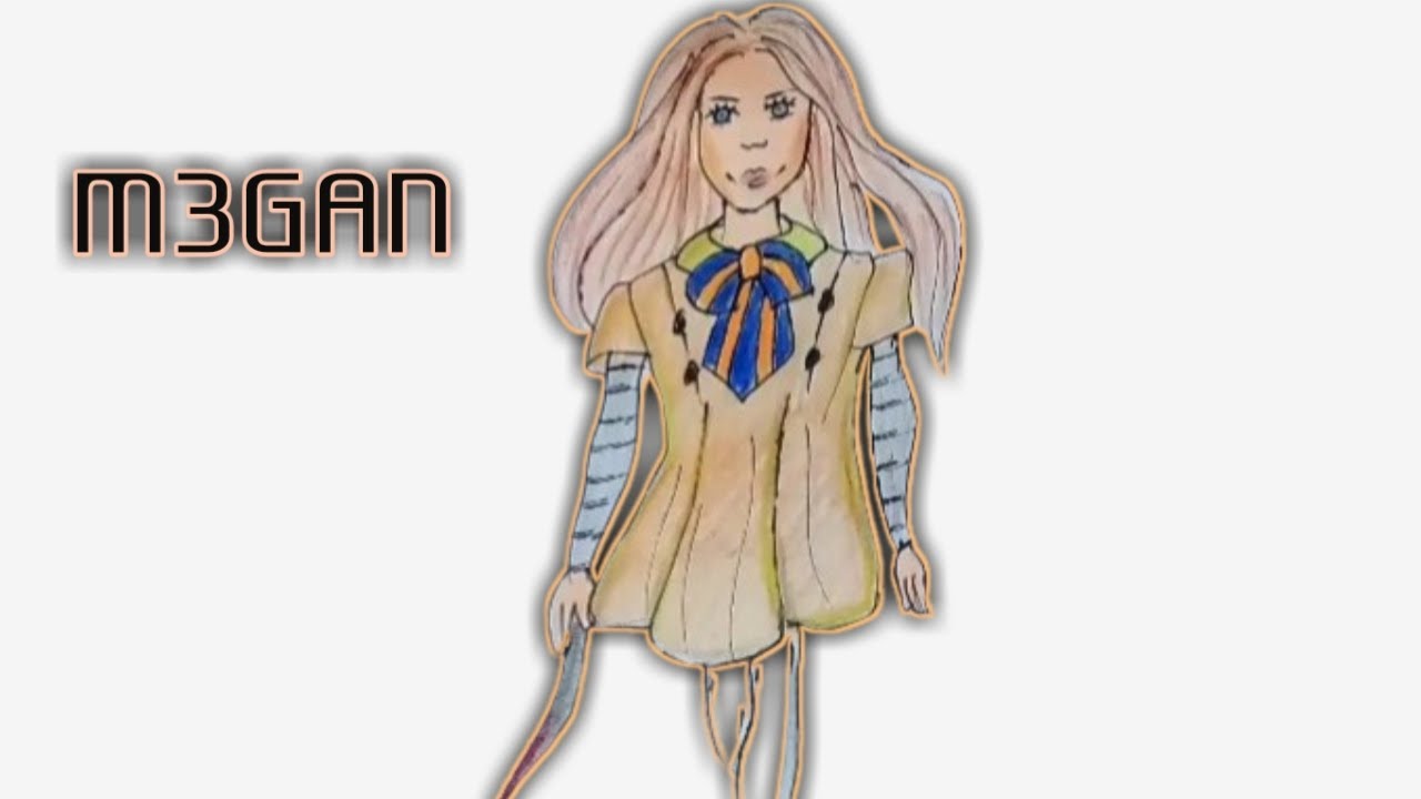 How to draw M3GAN - YouTube