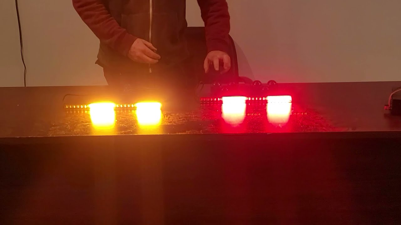 LED Outfitters - Micro Slim Ultra 4 Head Dash Light - YouTube