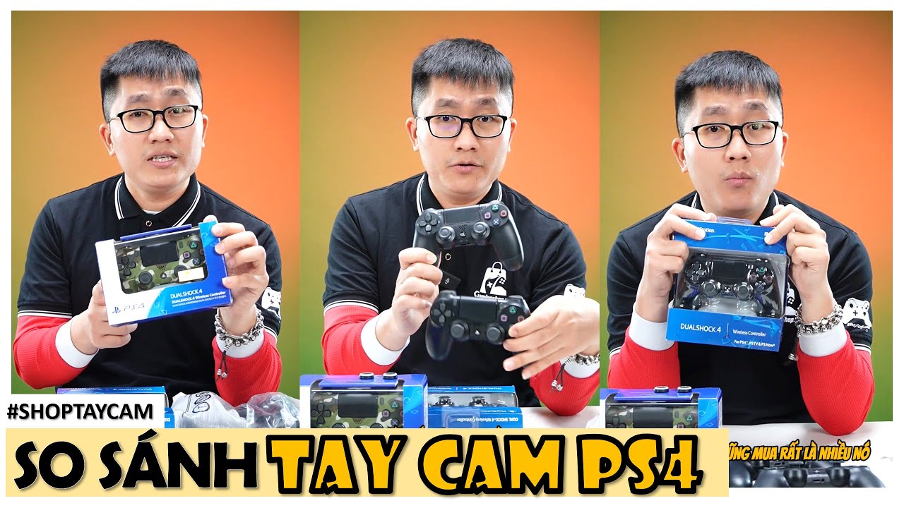 So Sánh TAY CẦM PS4 Với 4 Phiên Bản: PS4 Chính Hãng, PS4 2ND Cũ, PS4 Renew, PS4 REP 1 1 ...