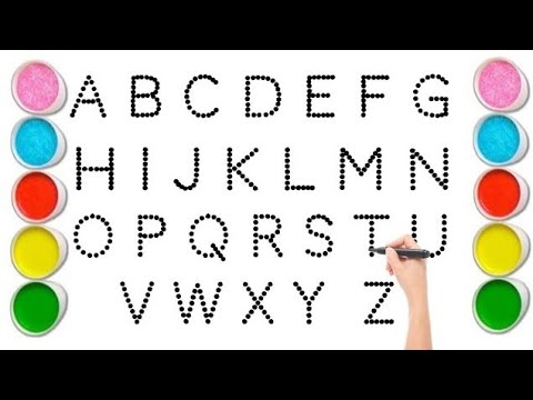 Alphabet abcde,counting numbers 12345,new types shapes drawing video ...