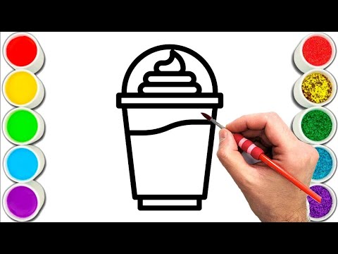 how to draw a juice for kids | juice drawing & colouring for kids ...