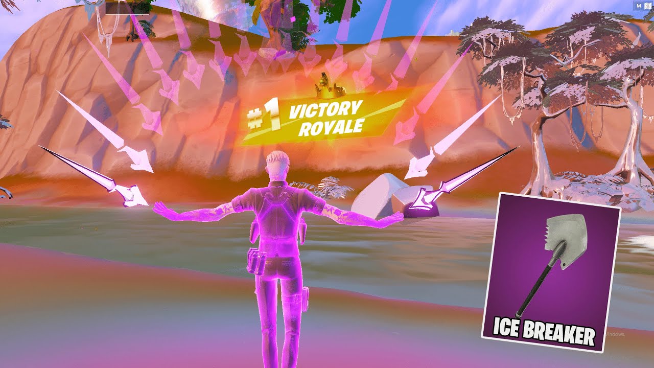 SHADOW MIDAS SKIN + ICE BREAKER PICKAXE GAMEPLAY / Solo Win + HANDCAM ...