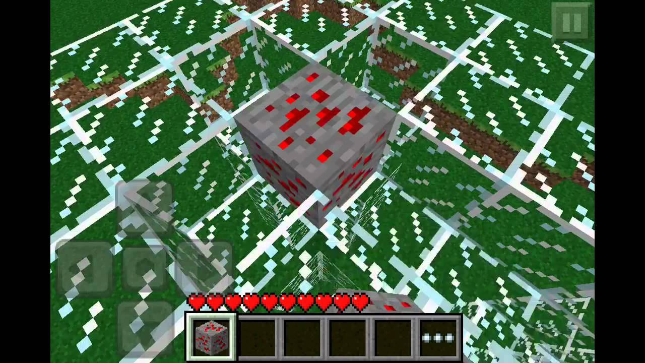 Minecraft: Pocket Edition// Secret Redstone Button (tutorial) - YouTube