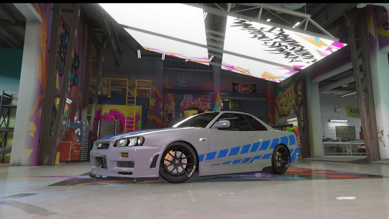 Corrida no gta rp com gtr r34 (Fivem) - YouTube