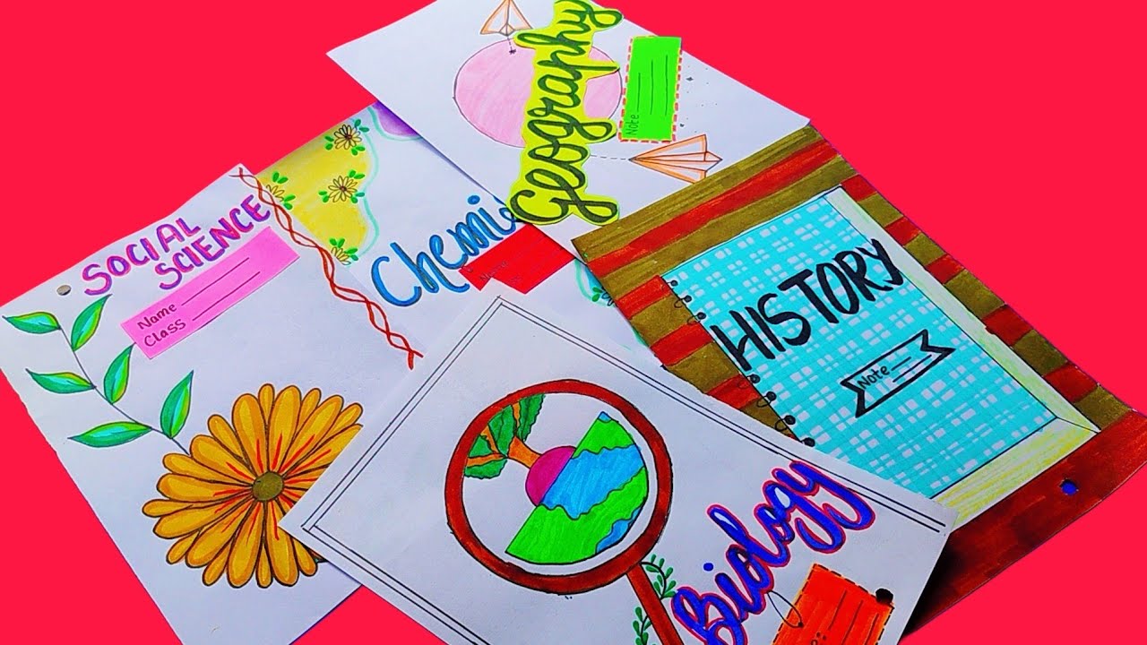 Front Page Design For Science Project/How To Make Front Page Of Project ...