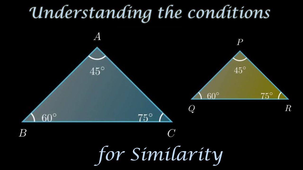 Similarity of Triangles and mathematical conditions.|Class 10 CBSE And ...