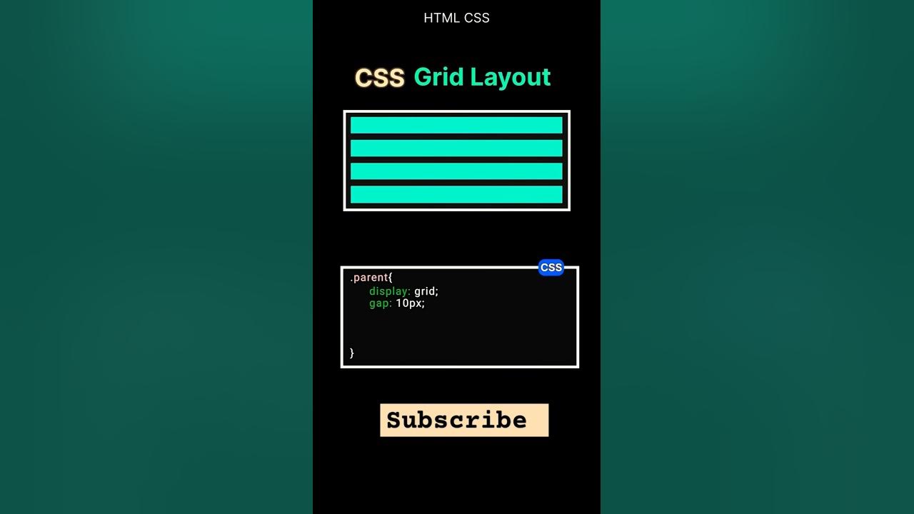 how to use grid layout in css - YouTube