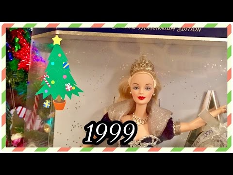 1999 / 28 Years of Holiday Barbie Dolls / Christmas Collection Advent / 99 Millennium Princess Doll