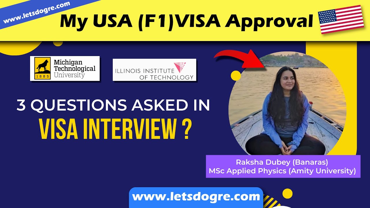 US VISA Interview Questions || Student F1 VISA Approval - YouTube