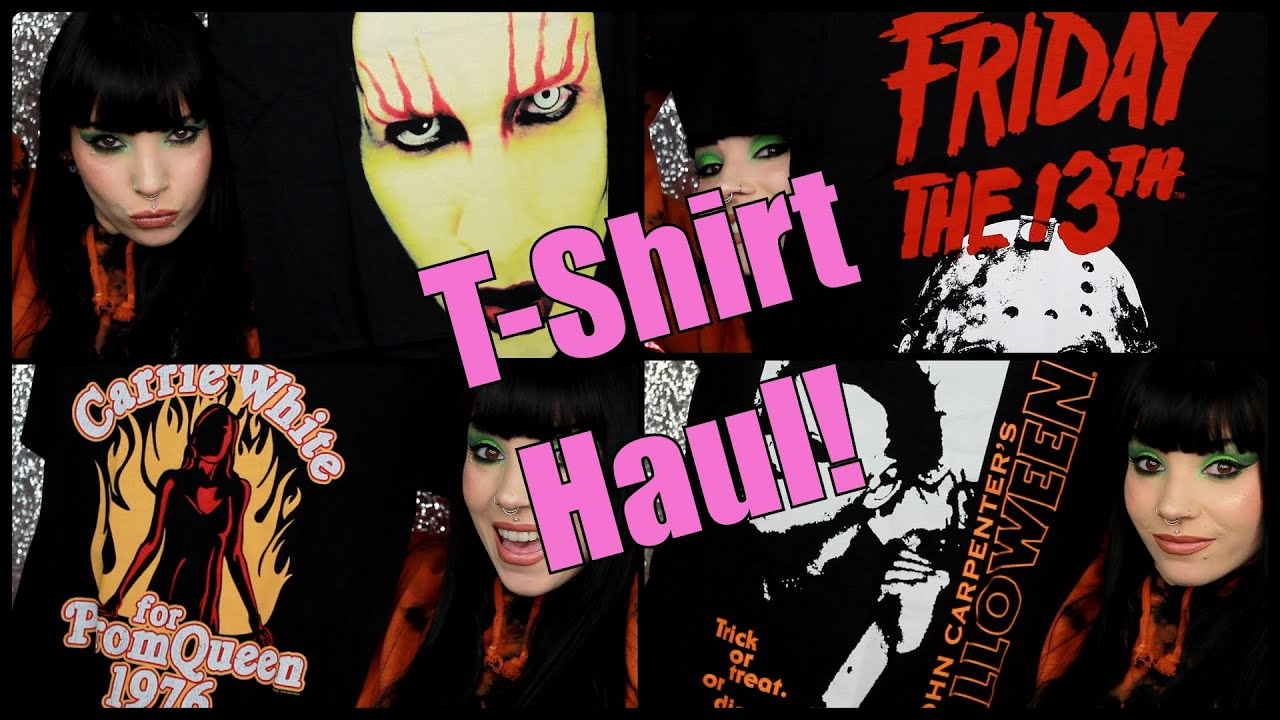 A VERY Late Black Friday T-Shirt HAUL! | Hot Topic - YouTube