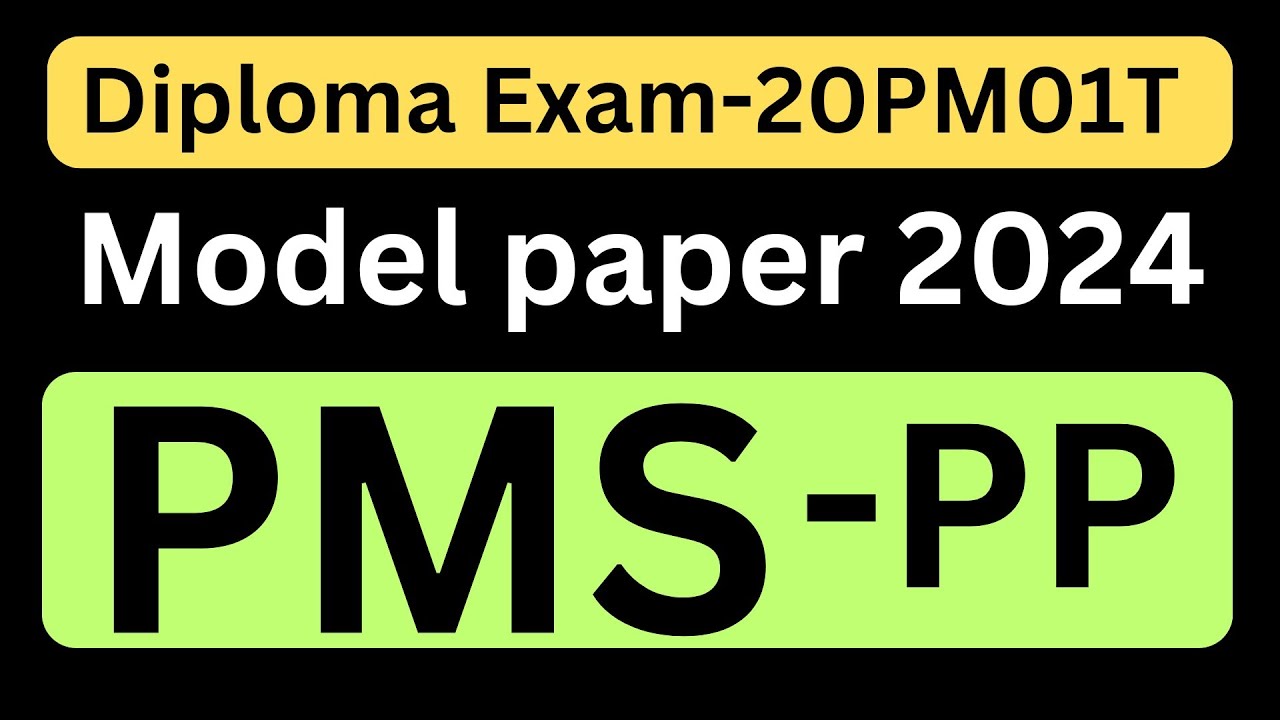 PMS model paper 2024|Diploma PMS|PMS passing package|Diploma PMS ...