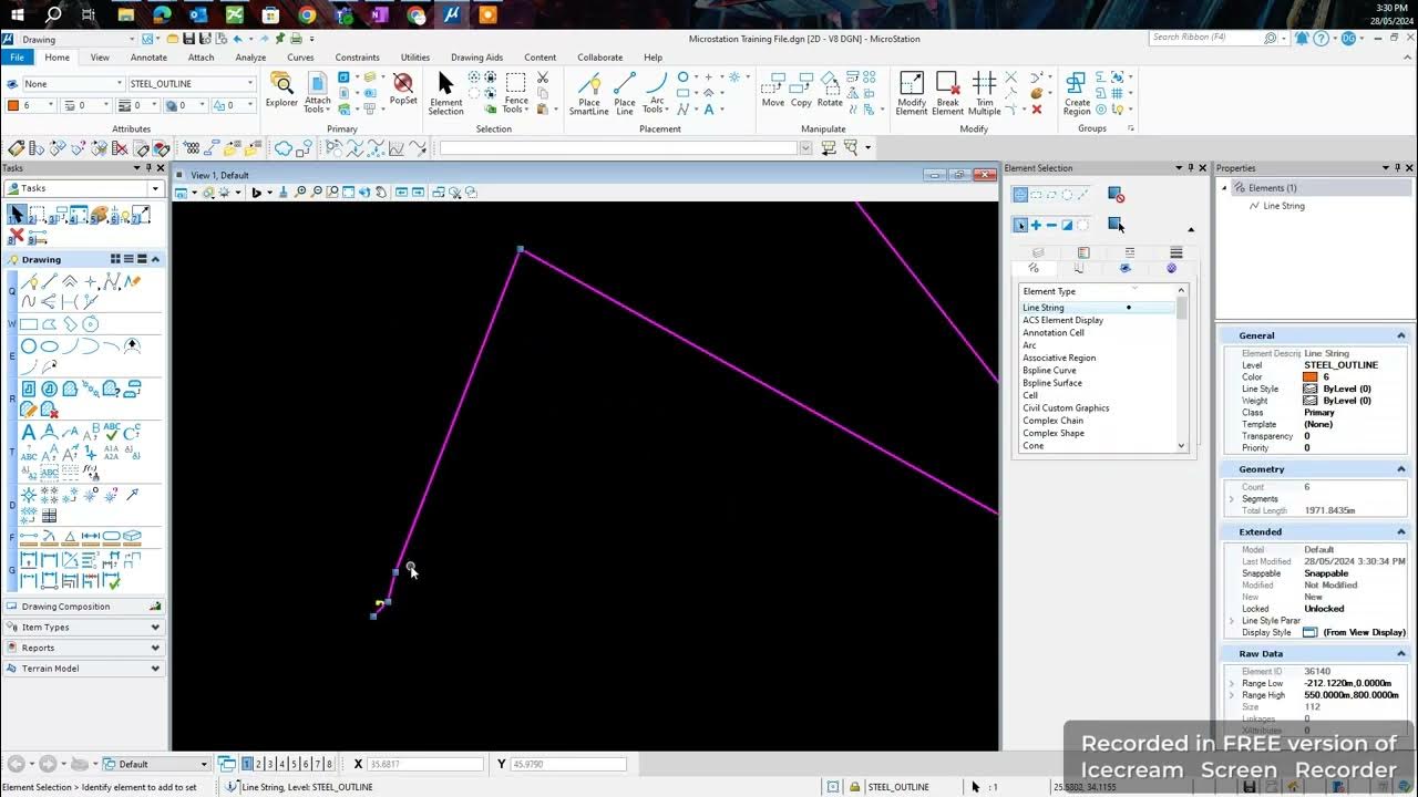 MicroStation CONNECT Edition: Tutorial Part 5 (Exploring Key-Ins) - YouTube