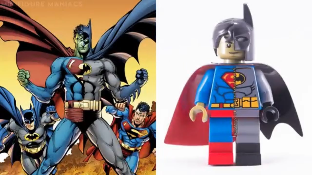 LEGO DC vs MARVEL - Minifigures VS Comics etc. - YouTube