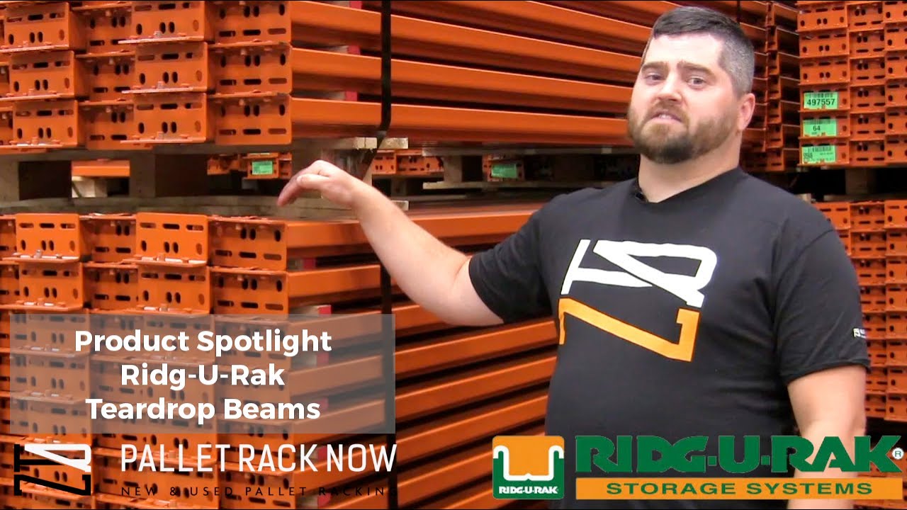 Ridg-U-Rak Teardrop Beams - Pallet Rack Now - YouTube