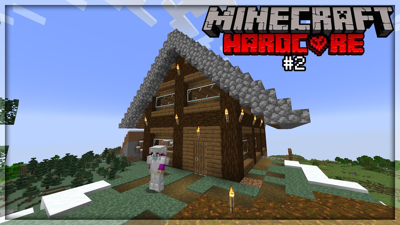 I Finished My House In Hardcore Minecraft (#2) - YouTube