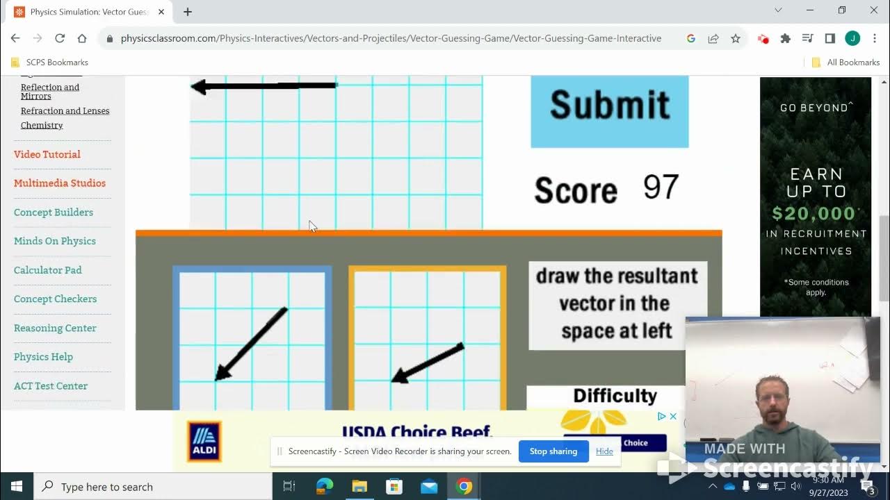 How to play the vector addition game - YouTube